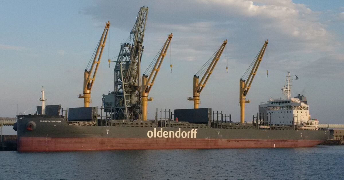 Biofuel trial voyage from Australia - OLDENDORFF CARRIERS