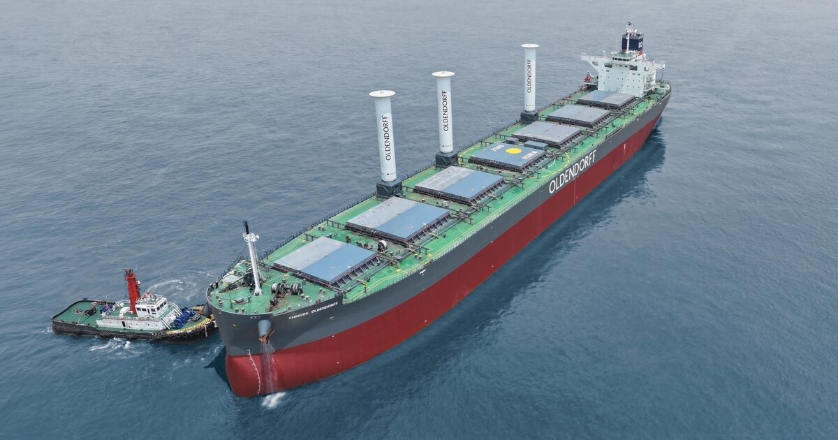 Oldendorff Successfully Installs Rotor Sails - OLDENDORFF CARRIERS